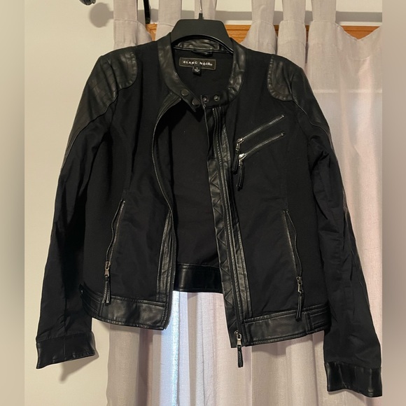 blanc noir | Jackets & Coats | Blanc Noir Moto Jacket With Zipper Detail And Faux Leather | Poshmark